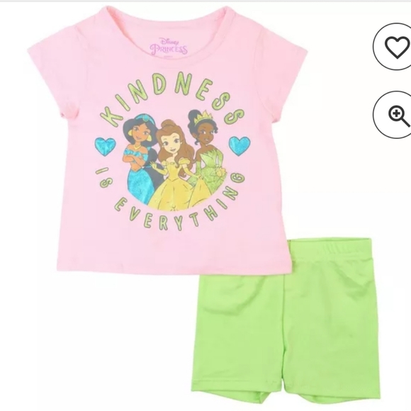 Disney | Matching Sets | Disney Princess Toddler Girls 2 Pc Princesses ...